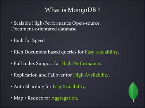 introduction to mongodb ppt