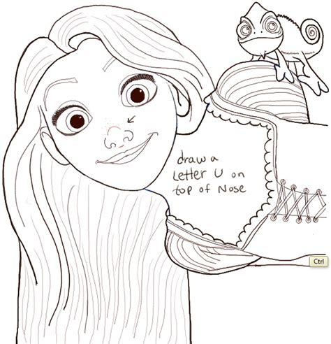 How To Draw Rapunzel And Pascal From Tangled With Easy Step By Step Tutorial How To Draw Step