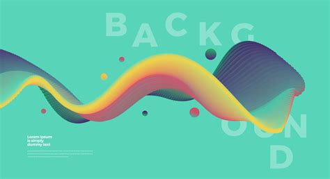 Modern Colorful Particle Wave Background With Conceptual Element Design