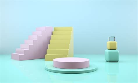 3d 추상적 배경 제품 디스플레이 3d 일러스트레이션을 위한 장면 형상 시상대형 모의 3차원 형태에 대한 스톡 사진 및 기타 이미지 3차원 형태 개체 그룹 건설