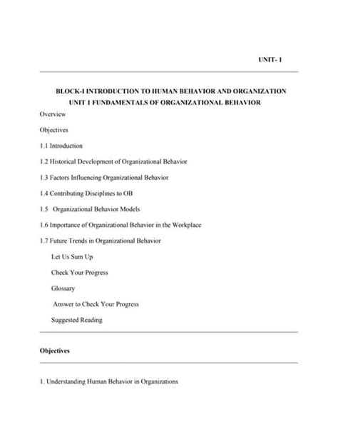 Fundamentals Of Organizational Behaviour Pdf