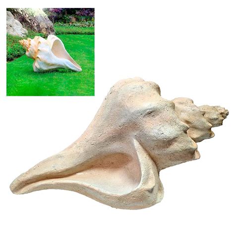 Скульптура из термо пластика РАКУШКА большая 105 см цвет кремовый купить в интернет