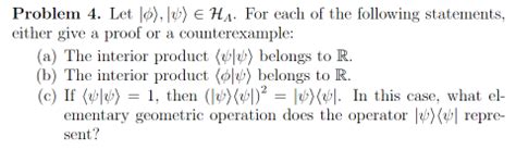 Solved Quantum Computing For Problem Below We Let Chegg