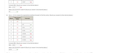 Solved Consider The Following Time Series Data A Chegg