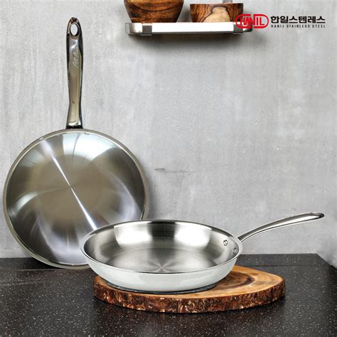 한일스텐레스 한일스텐레스 올파이브 통5중 스텐 후라이팬 인덕션 인덕션용 프라이팬 20cm 위시버킷