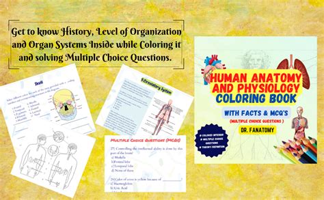 Human Anatomy And Physiology Coloring Book With Facts And