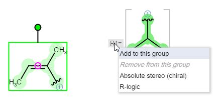 R Group Label Context Menu Chemaxon Docs