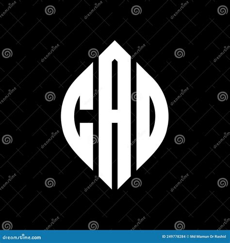 Cad Circle Letter Logo Design With Circle And Ellipse Shape Cad Ellipse Letters With