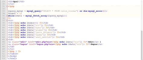 Membuat Crud Dengan Php Dan Mysql Menampilkan Data Dari Database Dhimas Putra Munanto