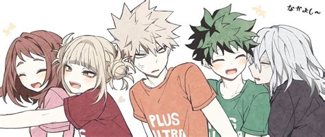 Midoriya Izuku Uraraka Ochaco Bakugou Katsuki Toga Himiko And