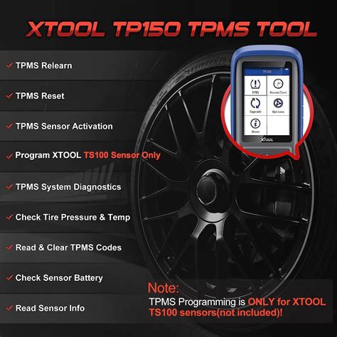 Tp150 Tpms Programming Tool Universal Tpms Tire Sensor Relearnreset
