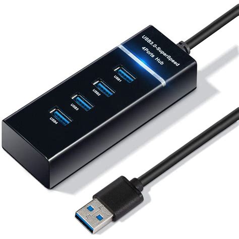 Usb Extender Hub 3 0 Plug And Play Hi Speed Usb A Male To 4 Port Female