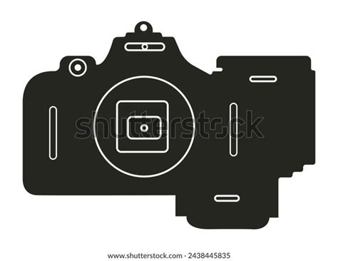 Compact Sleek Camera High Resolution Sensor Versatile Stock Vector