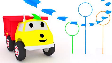 종이 비행기 덤프 트럭 이튼과 함께 숫자 배우기 어린이를 위한 교육 만화 Youtube