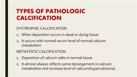 Pathologic Calcification Pptx Bone And Joint Conditions Diseases And Conditions