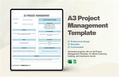A3 Project Management Template In Excel Google Sheets To Download Template Net