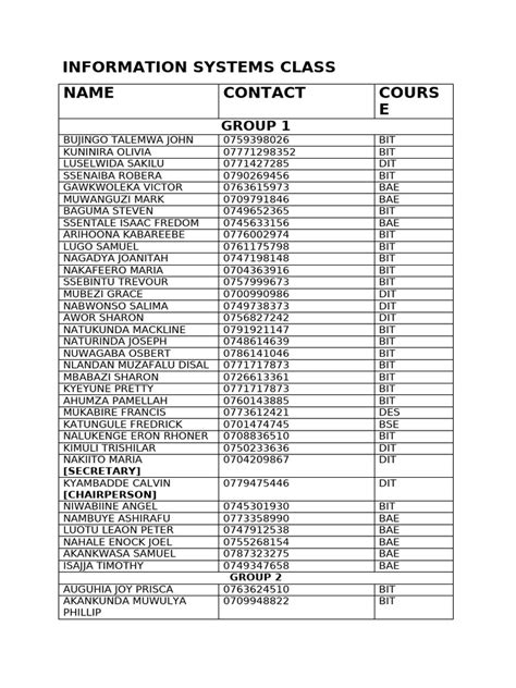 Information Systems Class Pdf
