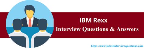 Top 20 Ibm Rexx Interview Questions And Answers Updated 2019