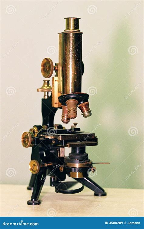 Old Microscope Stock Image Image Of Research Scientific 3580209