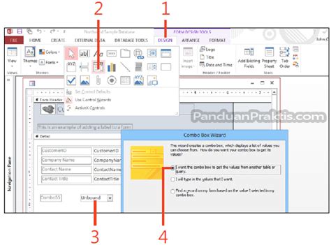 Cara Membuat Combo Box Di Access 2013