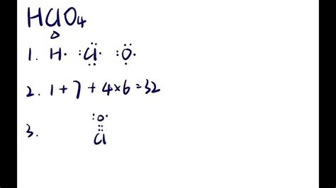 How To Draw Lewis Structure Of Perchloric Acid Hclo4 ？ Youtube