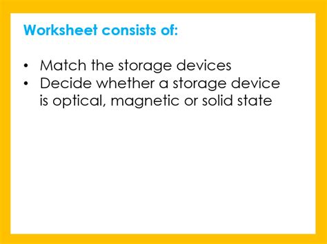 Secondary Storage Optical Magnetic Solid State Computer Science Ocr Gcse Teaching Resources