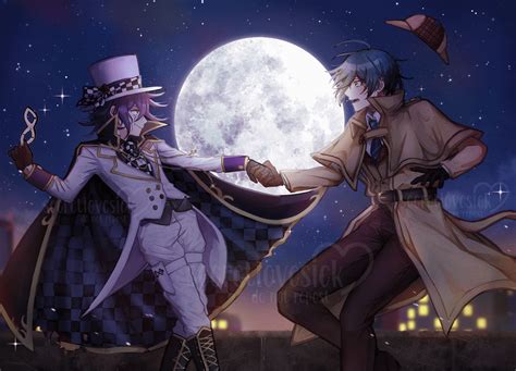 Oc Phantom Thief And His Beloved Detective Kind Of A Redraw From A