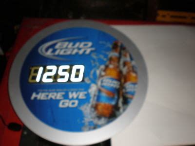AUTHENTIC NIB BUD LIGHT DIGITAL WALL CLOCK Antique Price Guide Details Page