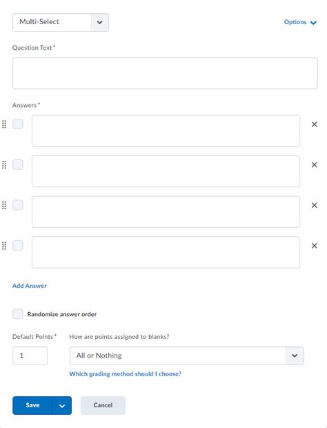 Creating Question Library Questions Brightspace