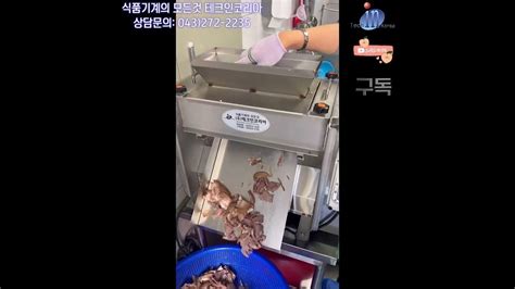 테크인코리아 국밥용고기절단기 대 Youtube