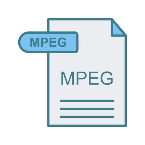 mpeg vector icon 21417038 vector art at vecteezy