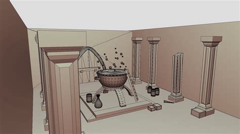 Full Scene Clay Wireframe 3d Model By Tristanshiels [be987f5] Sketchfab