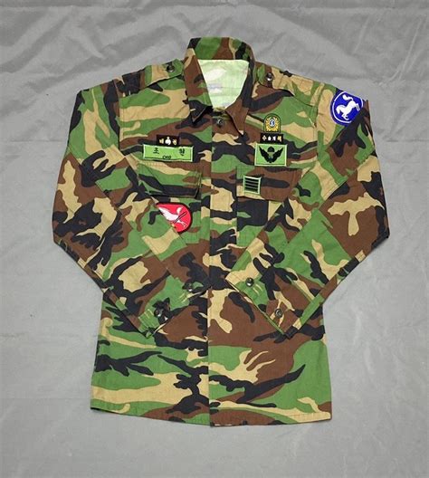 ⭐육군 구형 9사단 병장 얼룩무늬 동계 전투복 상의 헬로마켓