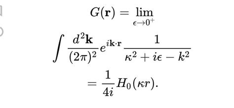 Hankel Function As A Solution For 2d Helmholtz Equation Rmathematics