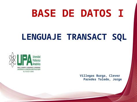 Pptx Lenguaje Transact Sql Dokumentips