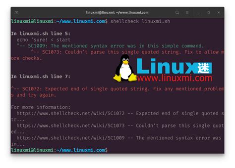 使用 Shellcheck 查找和修复 Linux Shell 脚本错误 Linux迷