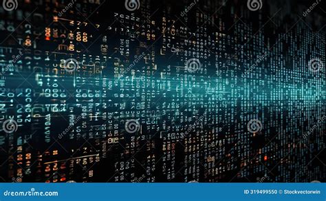 Code Technology Data Pattern Stock Illustration Illustration Of