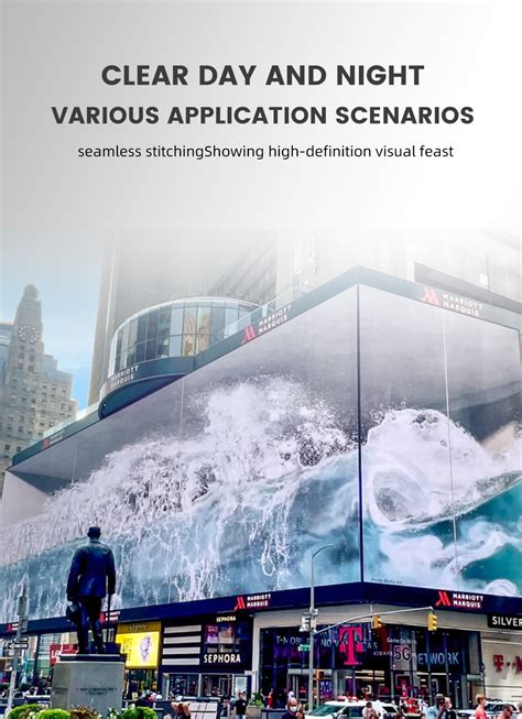 Naked Eye Hologram Technology Immersive Advertising Interactive D Video Wall Screen Outdoor D