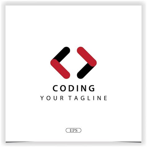 Premium Vector Simple Coding Or Programmer Logo Premium Elegant Template Vector Eps 10