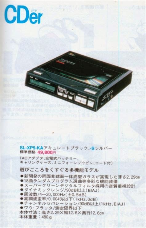 みはの徒然ブログ Technics Portable CD Player SL XP5