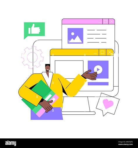 Content Aggregator Abstract Concept Vector Illustration Aggregator