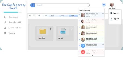 Entry By AG For Web App Redesign For User Settings Section Notifications Section