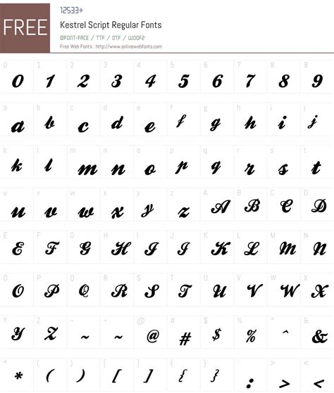 Kestrel Script Regular 1 000 Fonts Free Download Onlinewebfonts