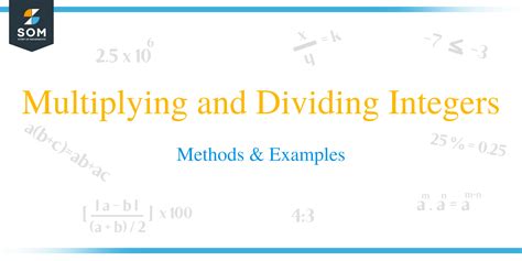 Multiplying And Dividing Integers Examples