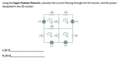Solved Using The Super Position Theorem Calculate The Chegg
