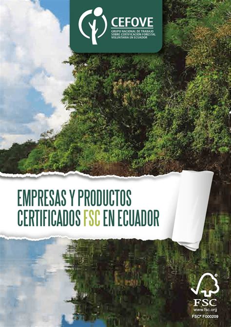 Empresas Y Productos Certificados Fsc En Ecuador