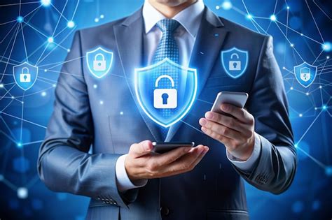 Premium Photo Securing Connectivity Business People Navigate Cyber Security Challenges