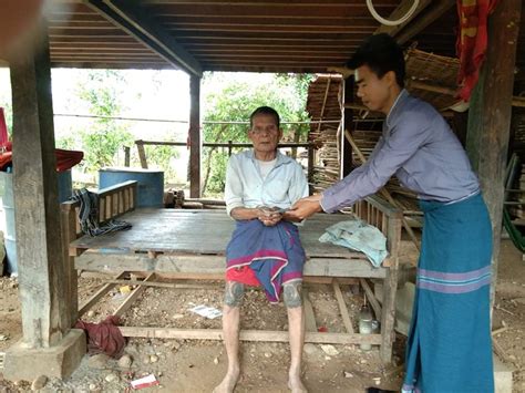 ရှမ်းရွာသစ်မြို့ ကွီးလေးကျေးရွာအုပ်စုတွင် အသက် ၈၅ နှစ်အထက် သက်ကြီးဘိုးဘွားများအား လူမှုရေးပင်စင