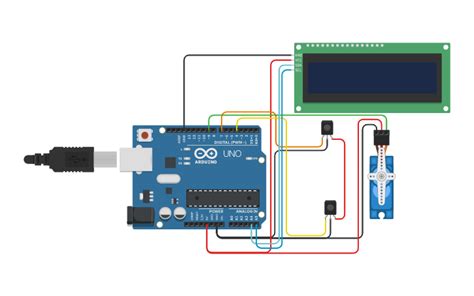 circuit design automated parking system tinkercad