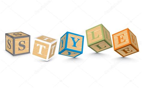 Word STYLE Written With Alphabet Blocks Stock Vector Image By Lajo 2 47106587